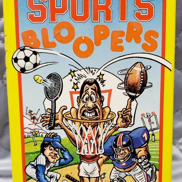 Media | Mm2 Greatest Sports Bloopers 3 Minute Vhs Tape 1989 | Poshmark